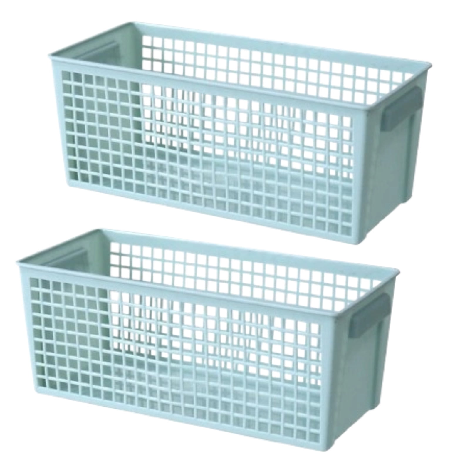 Storage Baskets Set of 2 Sturdy Pantry Organizers and Storage Bins ...