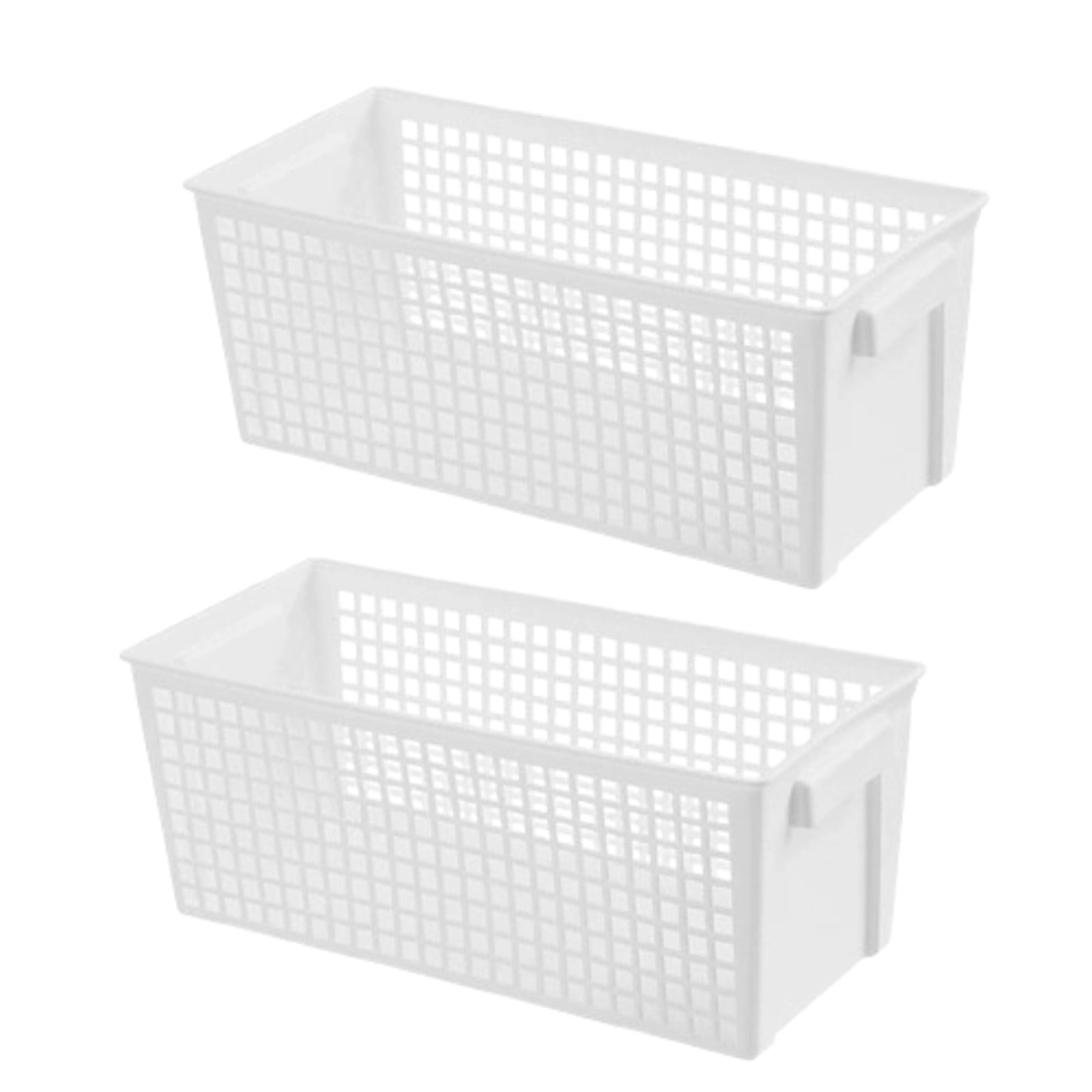 Storage Baskets Set of 2 Sturdy Pantry Organizers and Storage Bins ...