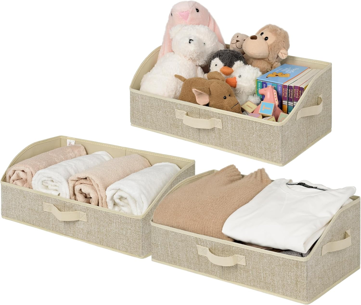 Storage Baskets for Shelves, Closet Organizer Bin and Clothes Storage ...