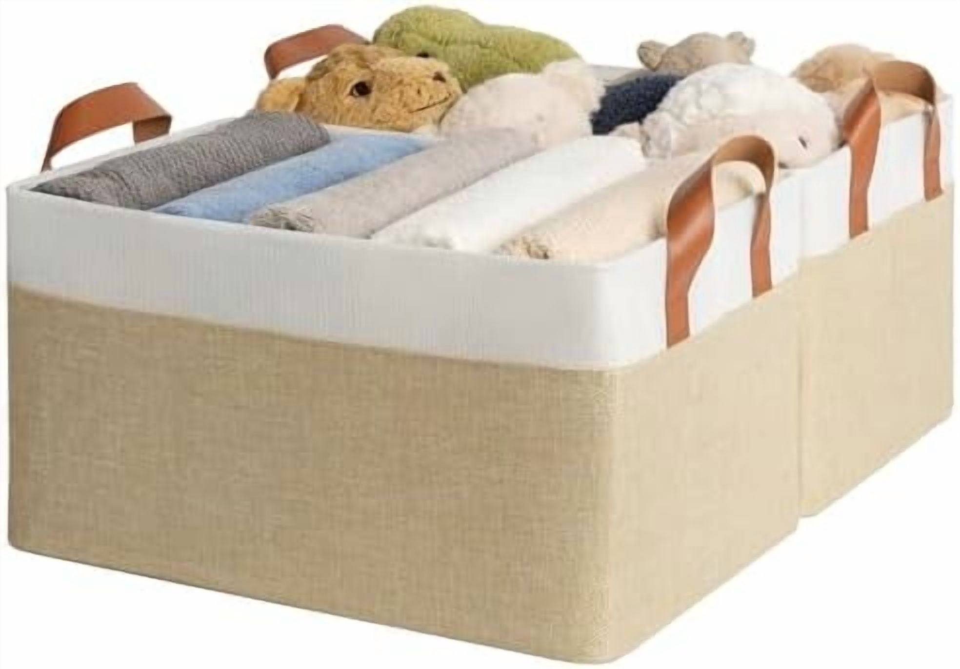 Storage Baskets for Shelves, Closet Organizer Bins, Clothes Storage ...