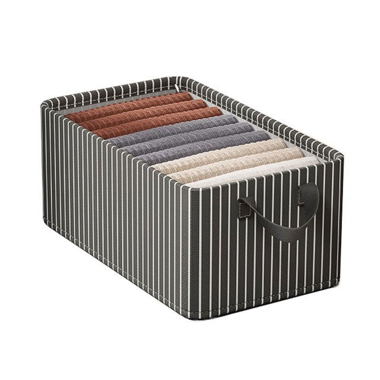 Storage Baskets for Shelves with Metal Frame, Black Closet Organizers ...