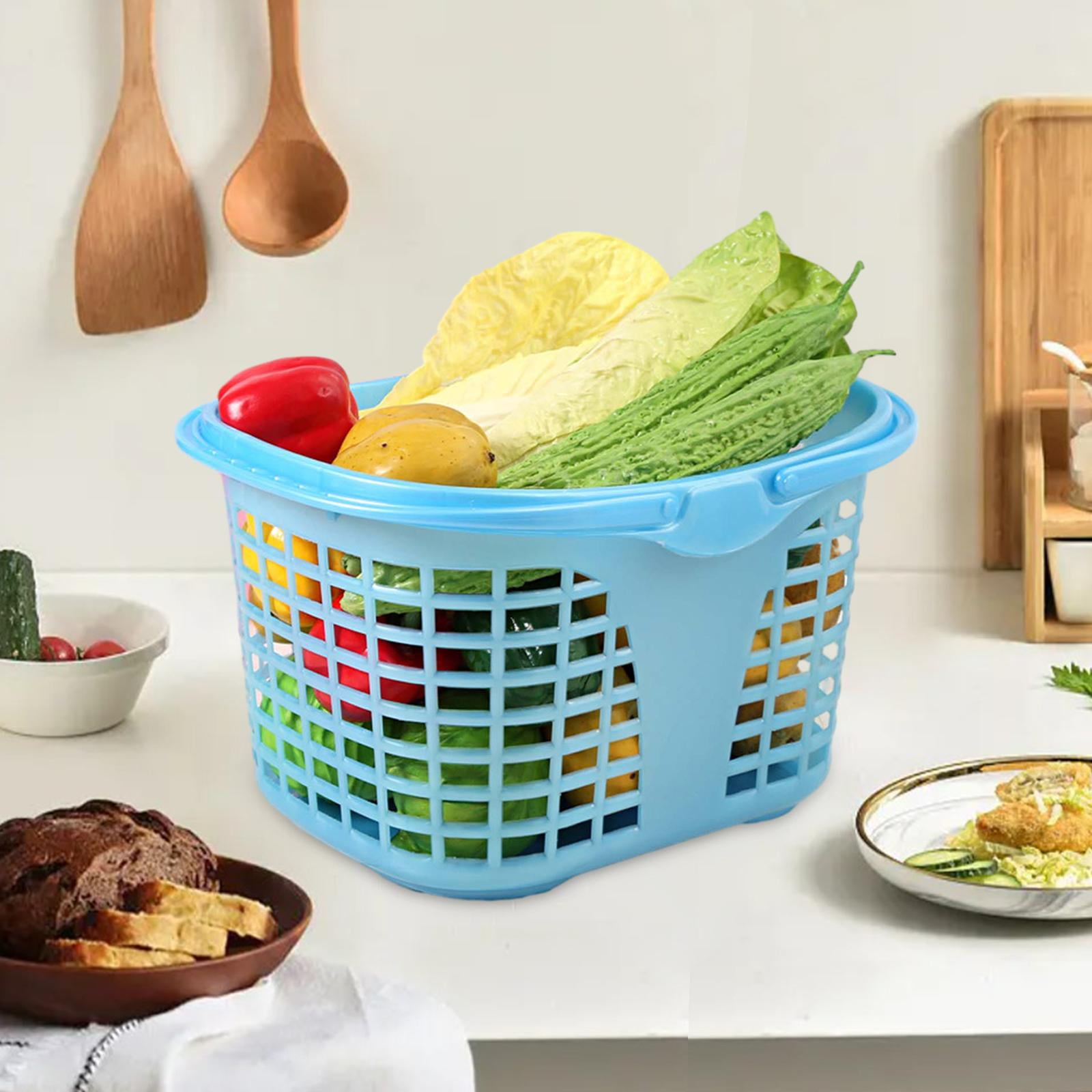 Storage Baskets with Handle Shower Storage Basket Vegetables Food ...
