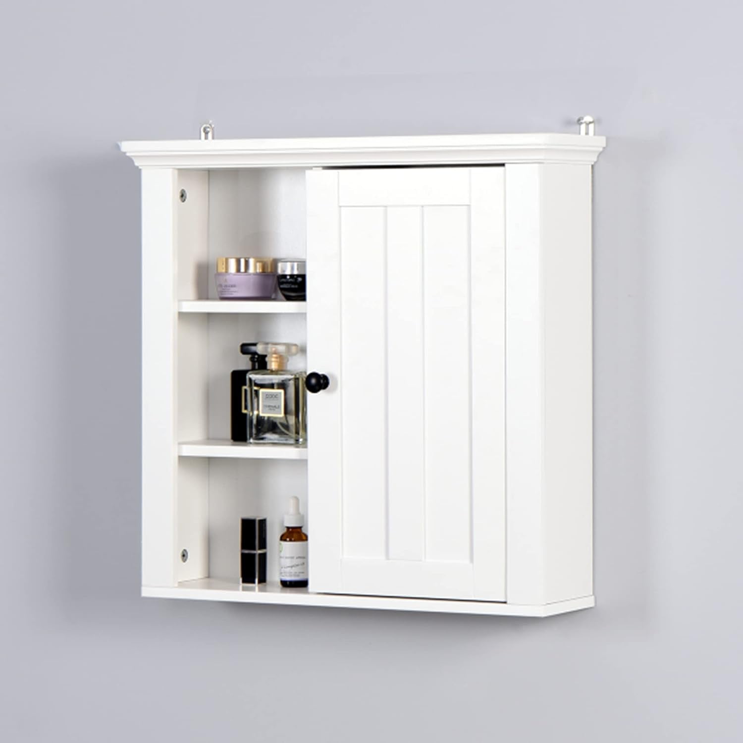 Storage Bathroom Cabinet Wall Mounted with Door and Shelves, Hanging ...