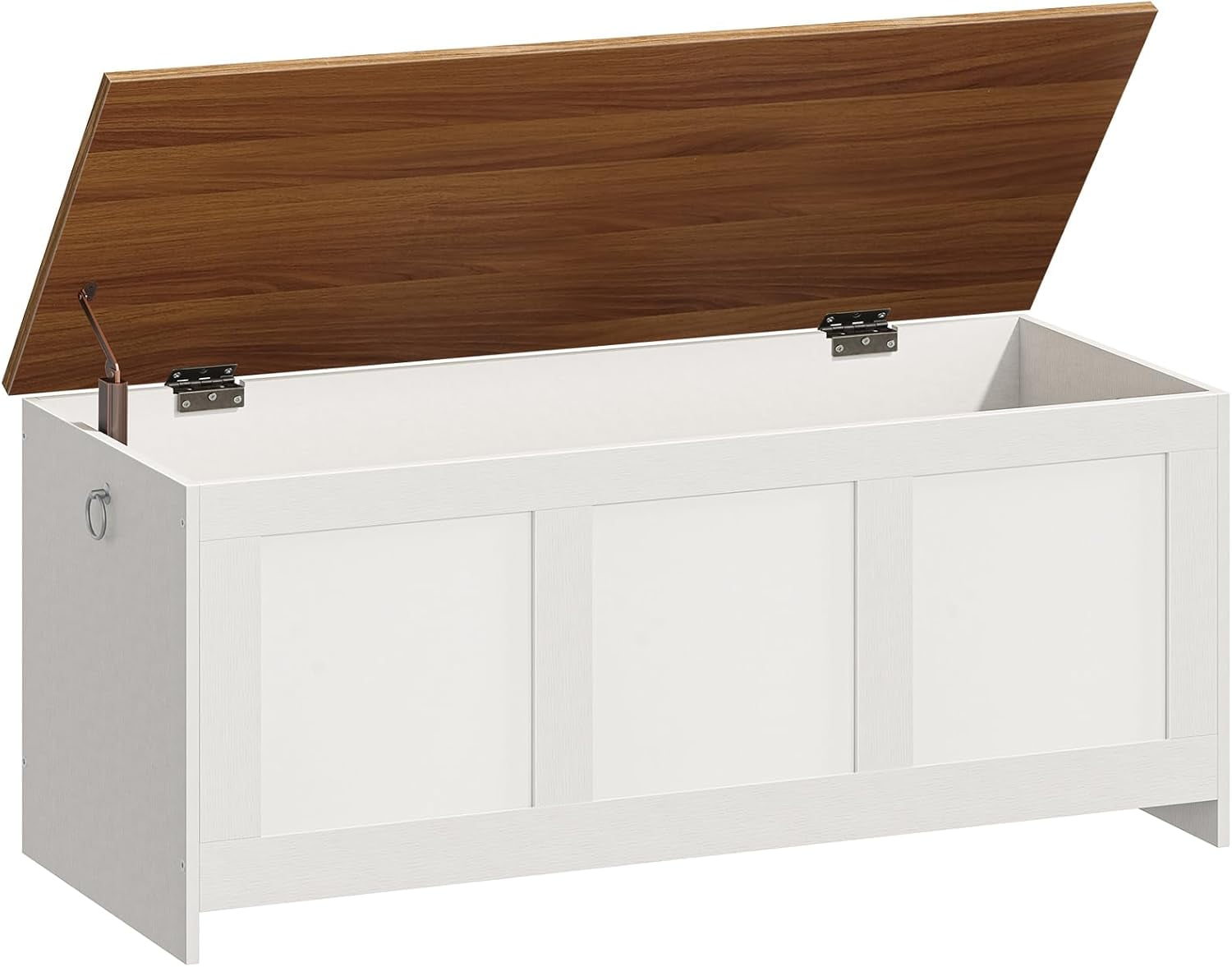 Storage Bench, 43.3" Retro Wooden Storage Chest, Wooden Storage Trunk ...