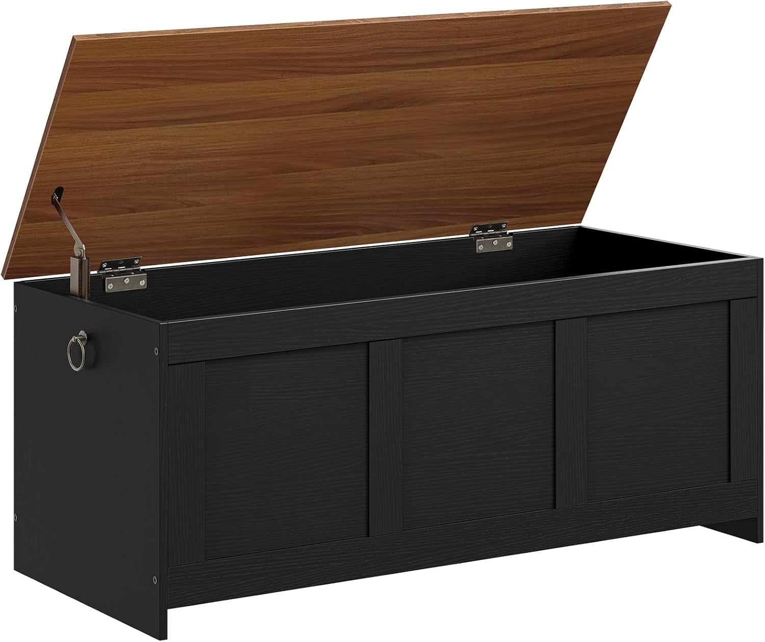 Storage Bench, 47.2" Retro Wooden Storage Chest, Wooden Storage Trunk ...