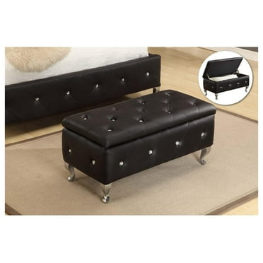 HomePop Large Decorative Storage Bench, Multiple Colors - Walmart.com