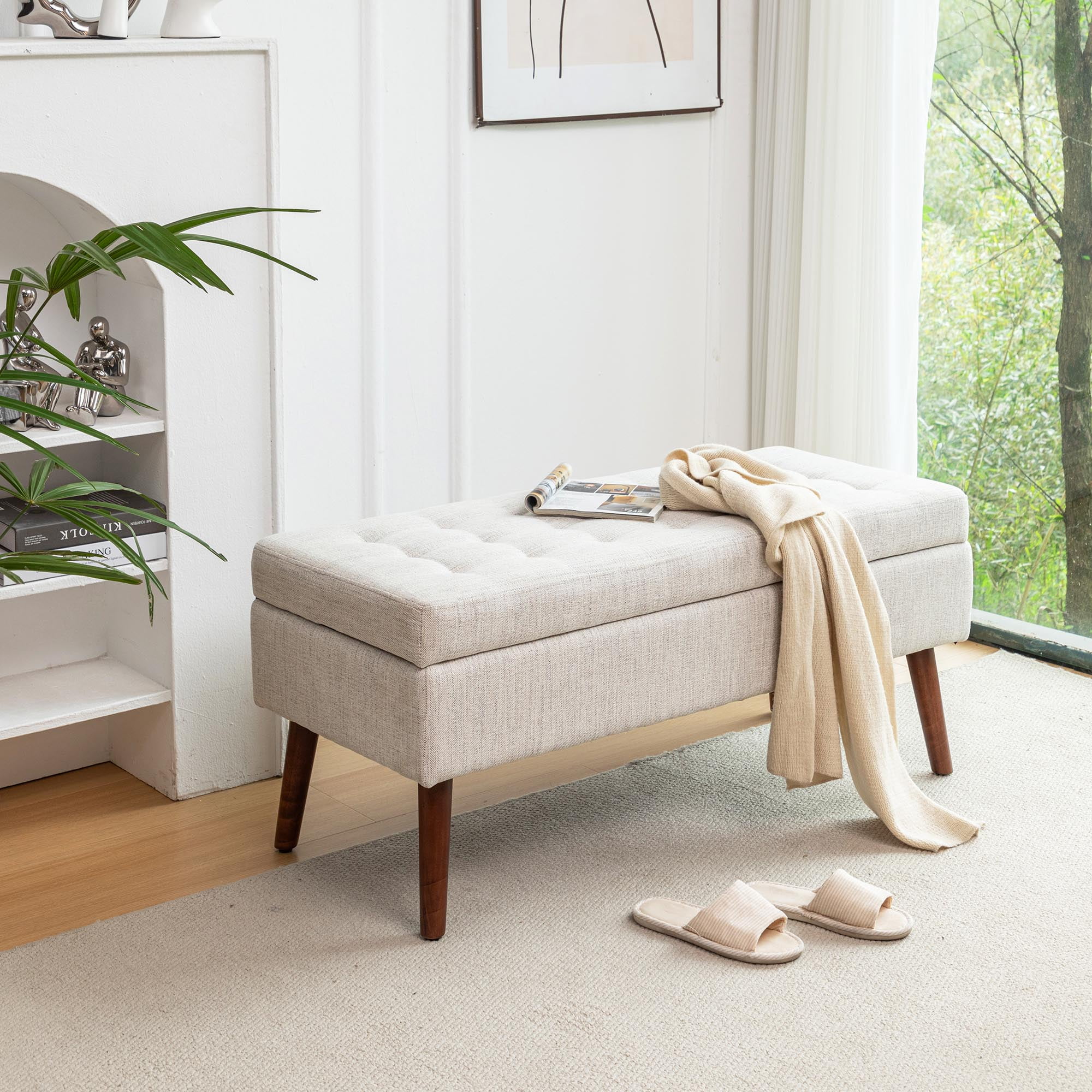 Storage Bench with Storage Bench for Bedroom End of Bed Bench Foot of ...