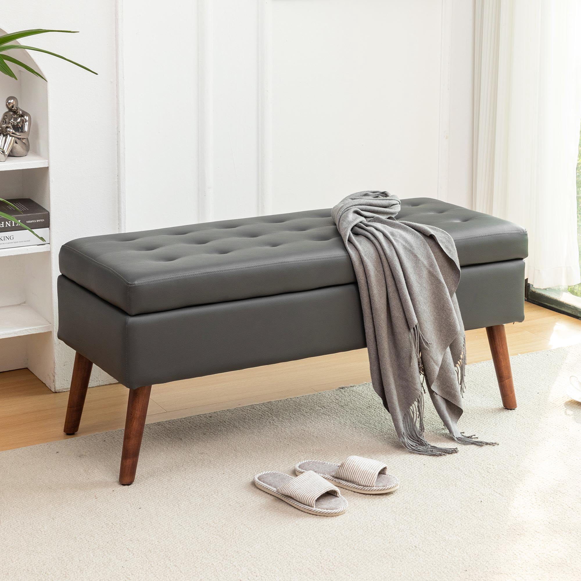 Storage Bench with Storage Bench for Bedroom End of Bed Bench Foot of ...