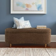 Furniture of America Scandi Wood Hidden Storage Bench in Weathered Oak ...
