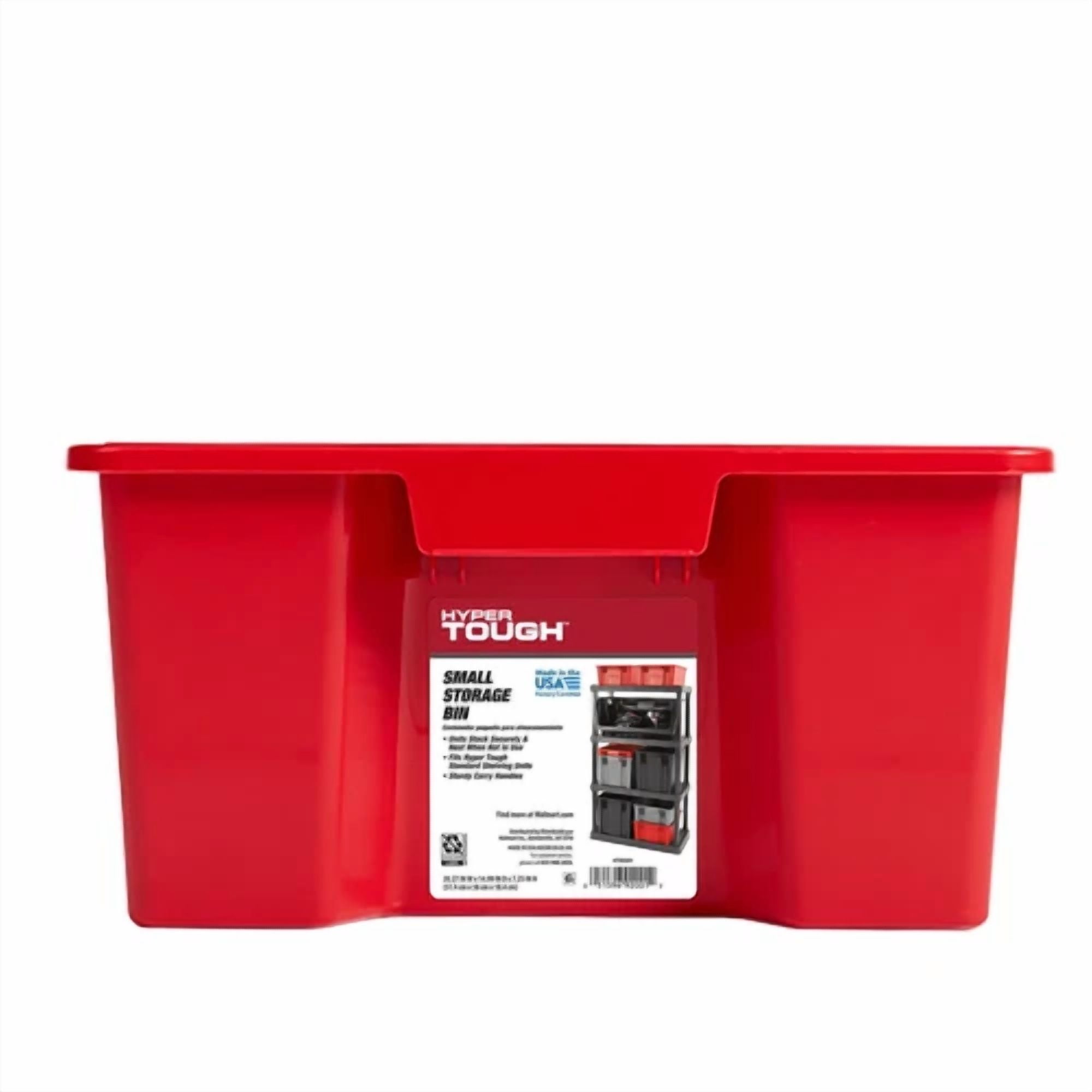 Storage Bin Small Nesting/Stacking, Red - Walmart.com