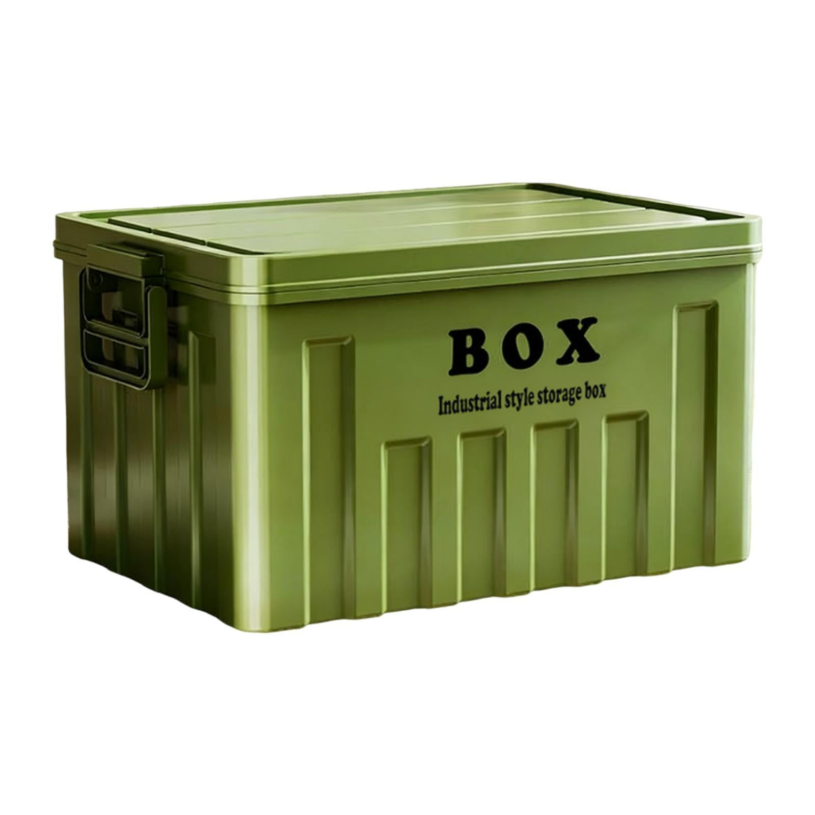 Storage Bin Storage Box with Lid Heavy Duty Utility Crate Plastic ...