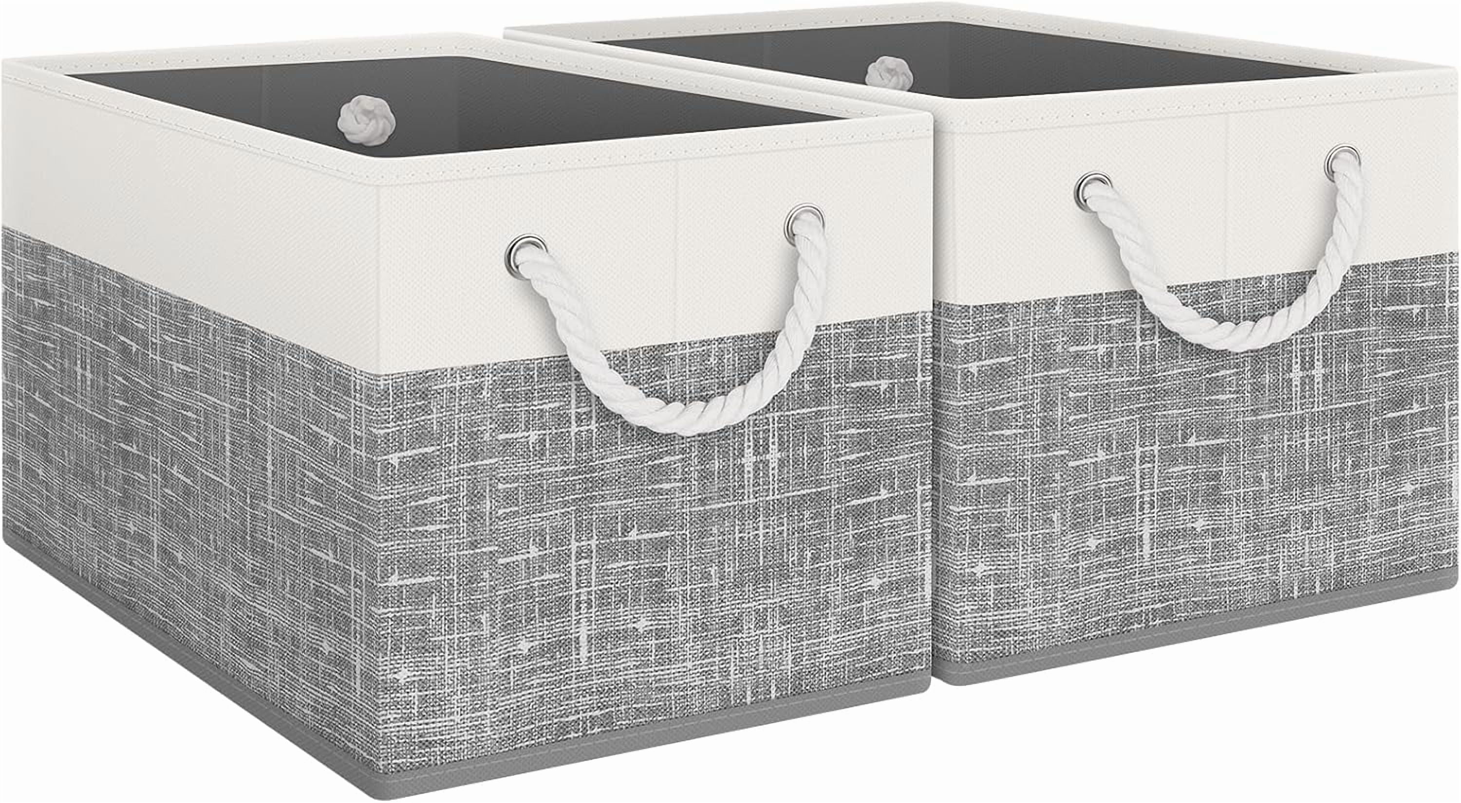 Storage Bins [2-Pack], Foldable Storage Baskets for Organizing Toys ...