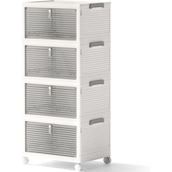 Storage Bins with ,4 Tier Stackable Storage Bins with Drawers,4 ...