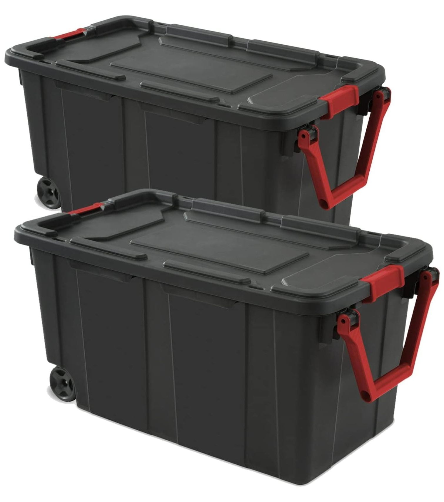 Storage Bins 40 Gallon Heavy-Duty Plastic Storage Bins, 2 Pack ...