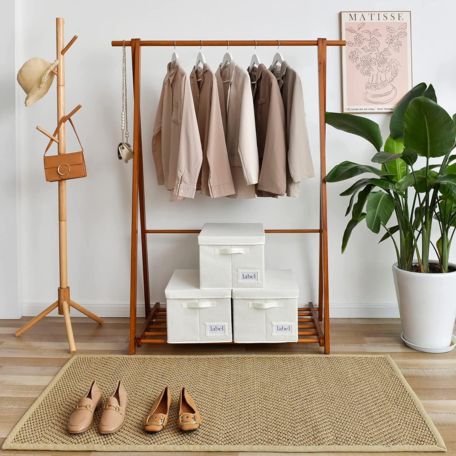 Storage Bins with Closet Organizers and Storage Baskets for Shelves ...
