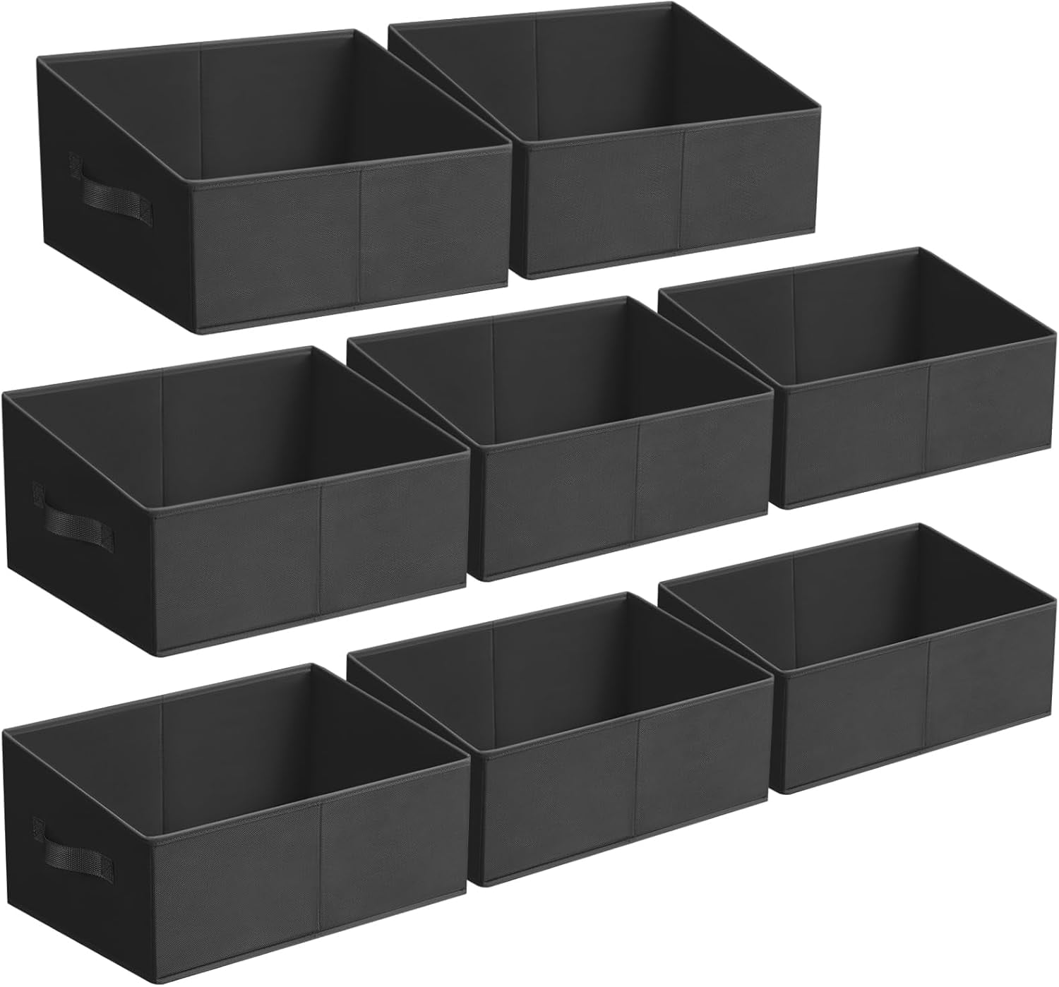 Storage Bins Cube Storage Organizer - 8 Pack Fabric Trapezoid Storage ...