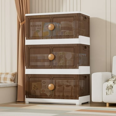 Skywin Plastic Stackable Storage Bins for Pantry White - 4-Pack Small ...