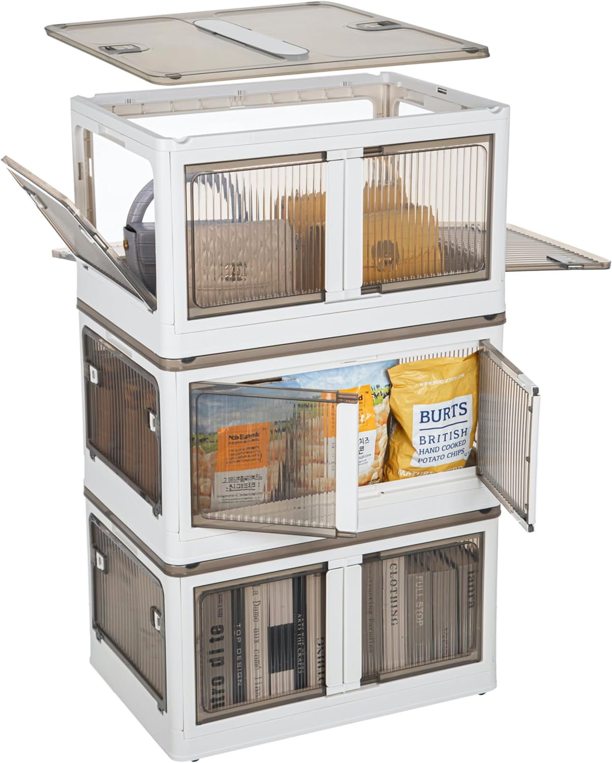 Storage Bins with Lids, 37.5Gal Plastic Storage Bins with Wheels ...