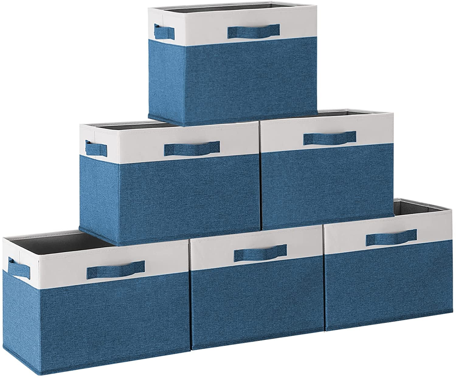 Storage Bins with Lids 6 Pack, Large Storage Baskets with Lid and 3 ...