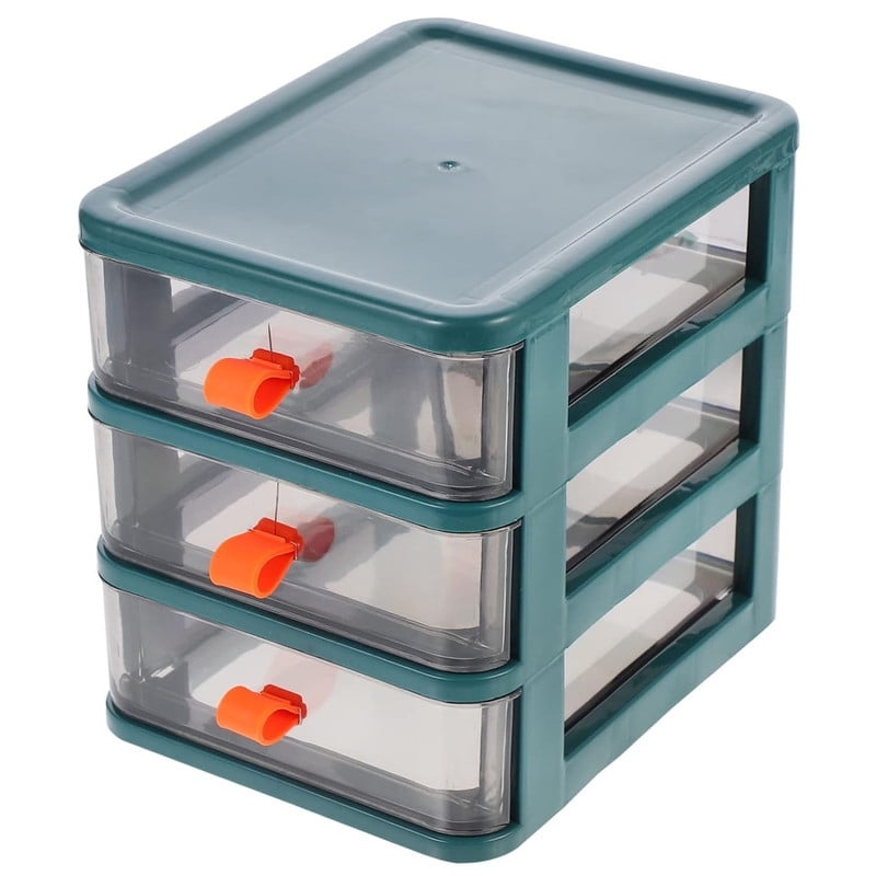 Storage Bins with Lids, Three Tier Lockers Storage Box Drawers for ...