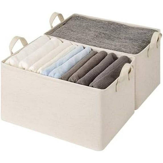 Storage Bins, Shelves Baskets for Organizing, 45L Extra Large Fabric ...