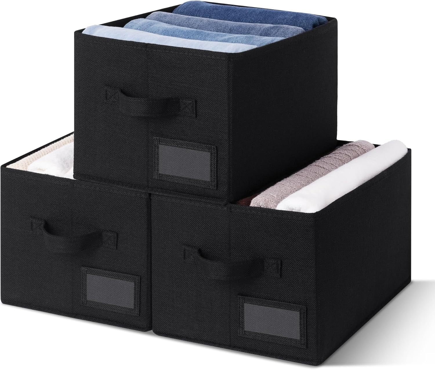 Storage Bins, Storage Baskets for Shelves, Fabric Storage Bins for ...