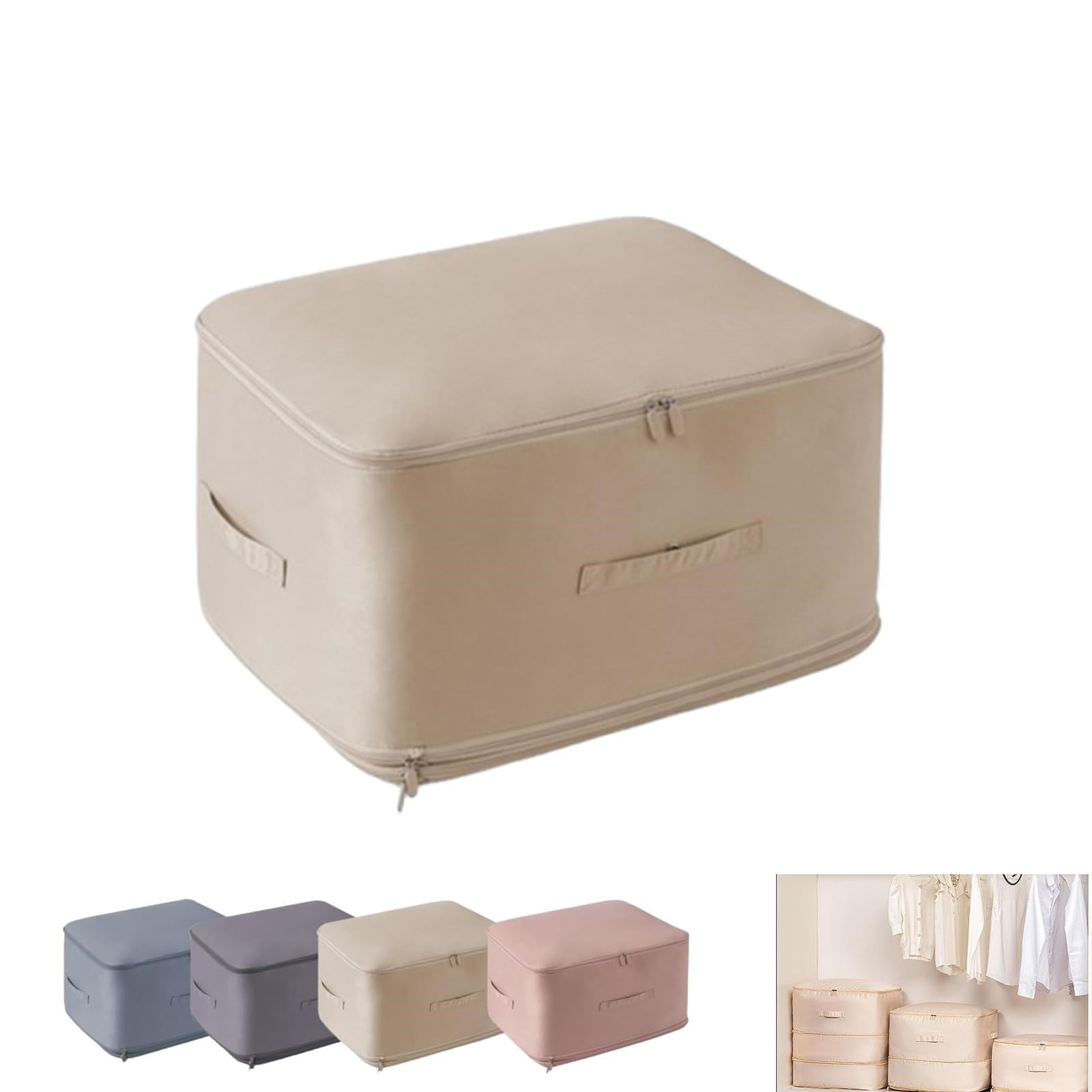 Storage Bins,Ultra Space Saving Self Compression Organizer Heavy Duty ...