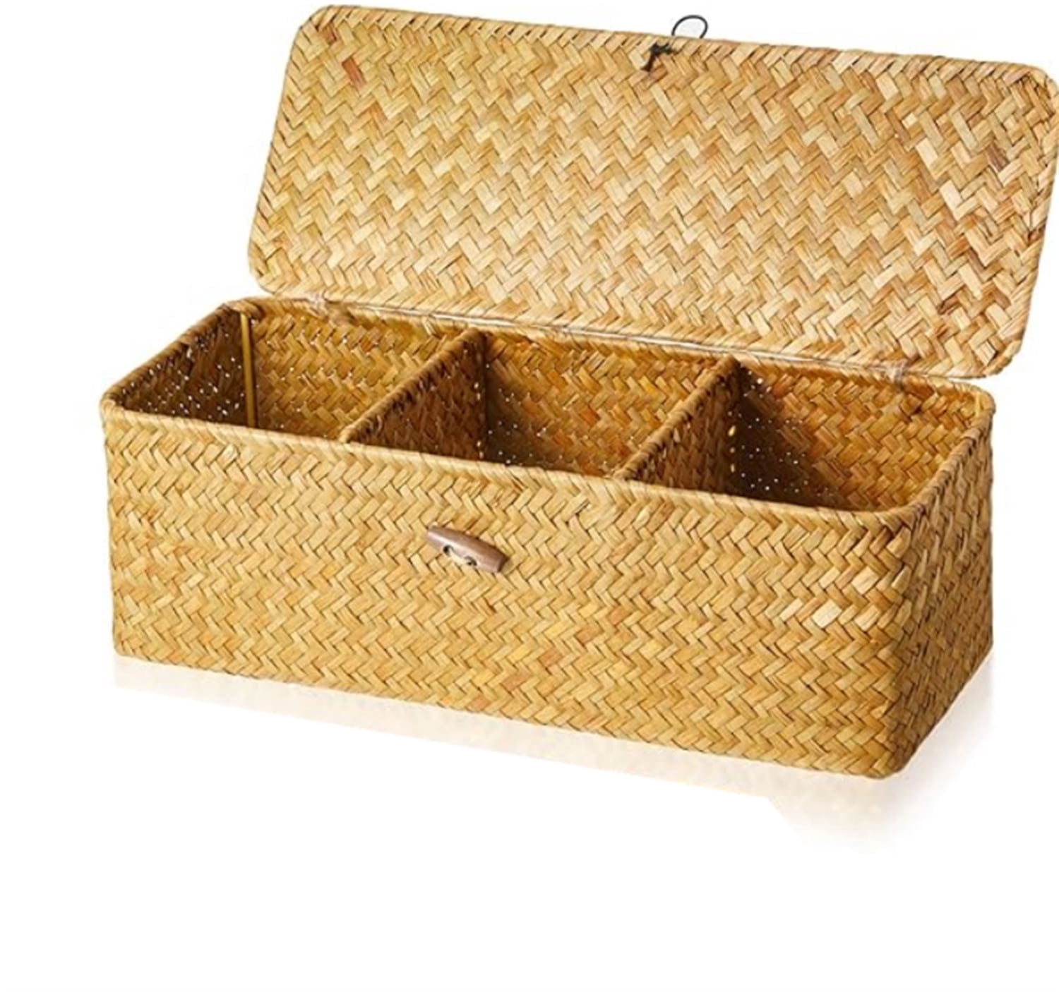 Storage Bins,Wicker Baskets,Woven Shelf Organizer,Home Utility ...