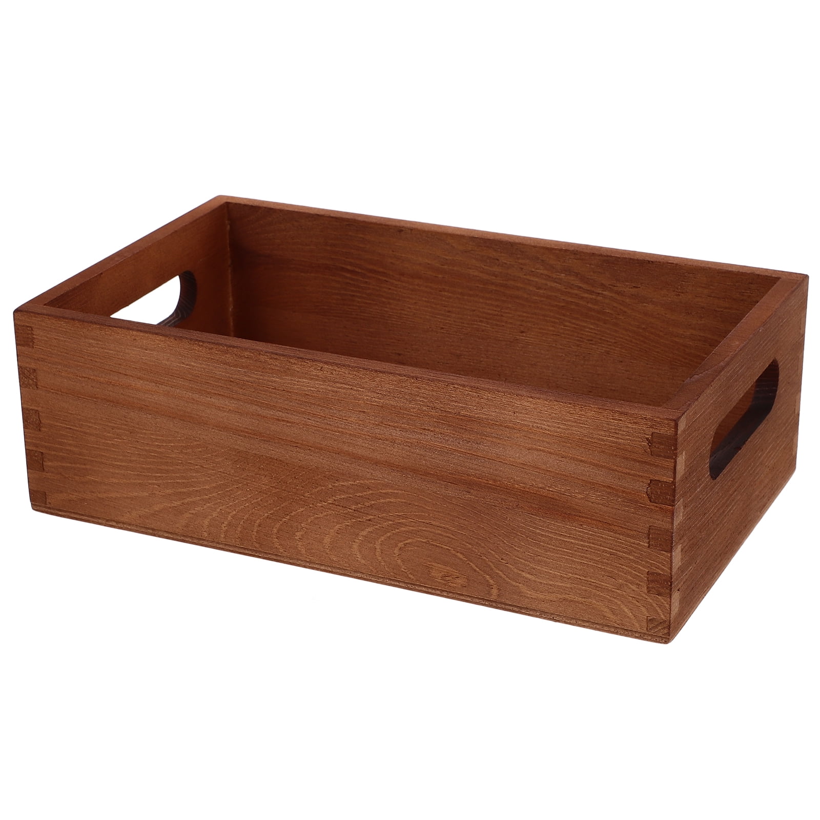 Storage Bins for Shelves Wooden Chest Box Boxes Empty Sundries ...