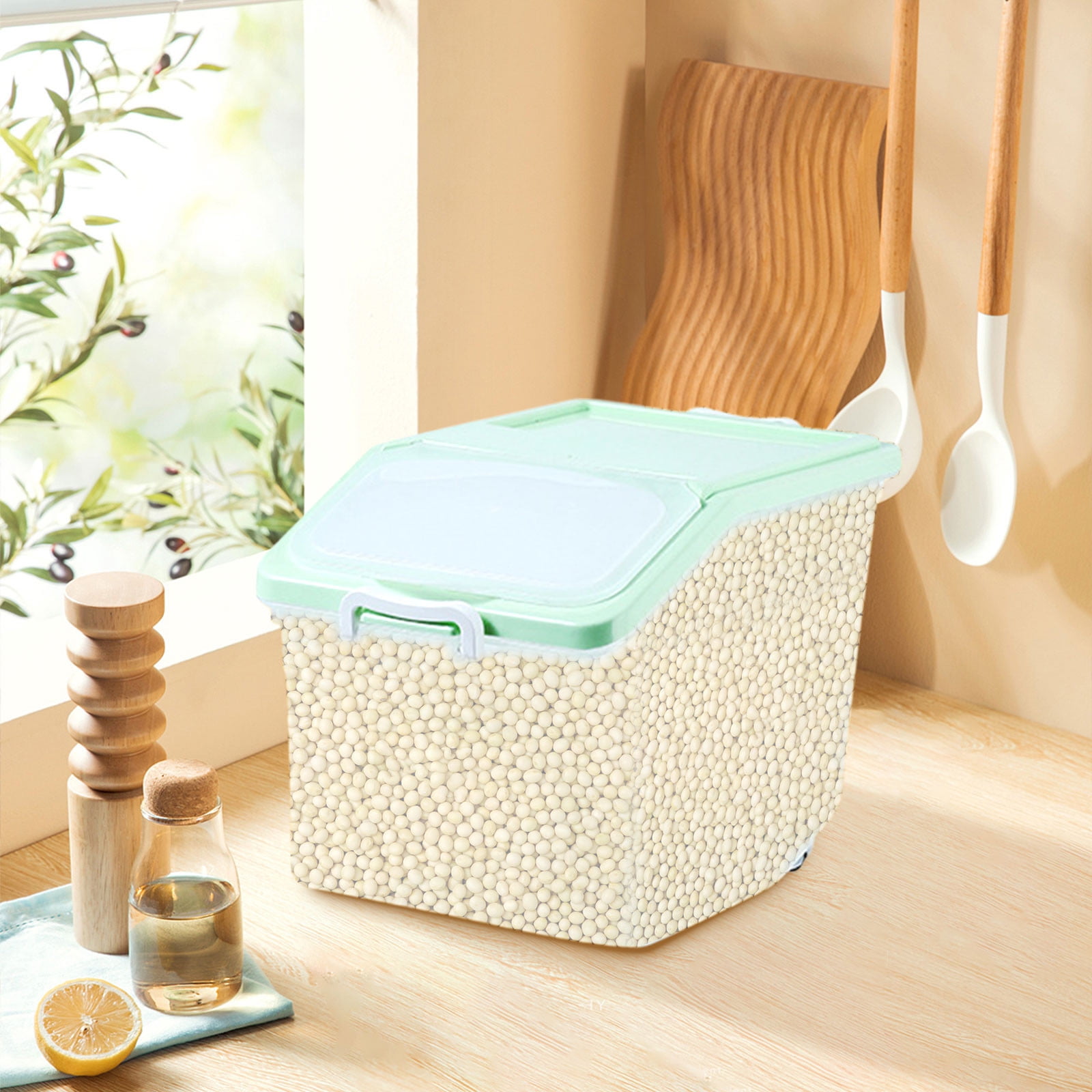 Storage Bins in Clearance Rice Bucket Household insect-Proof Sealed ...