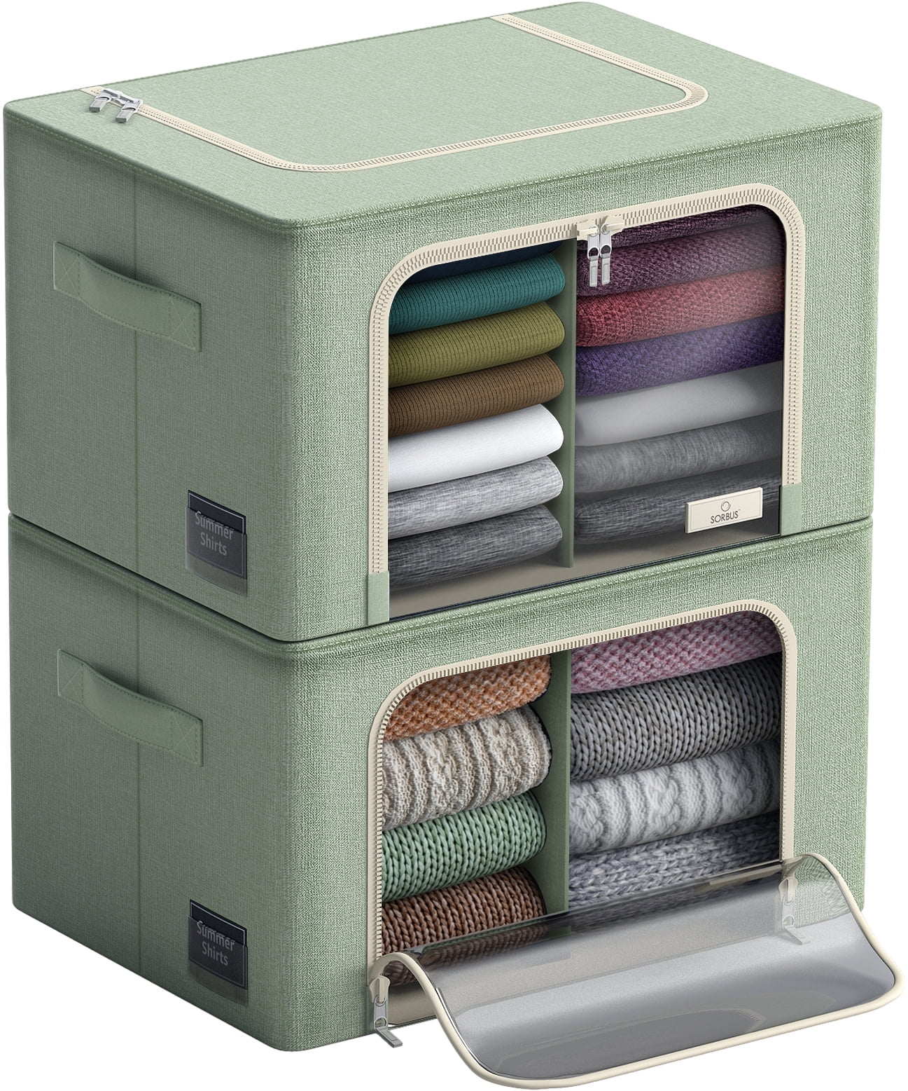 Storage Bins with Divided Interior - Walmart.com