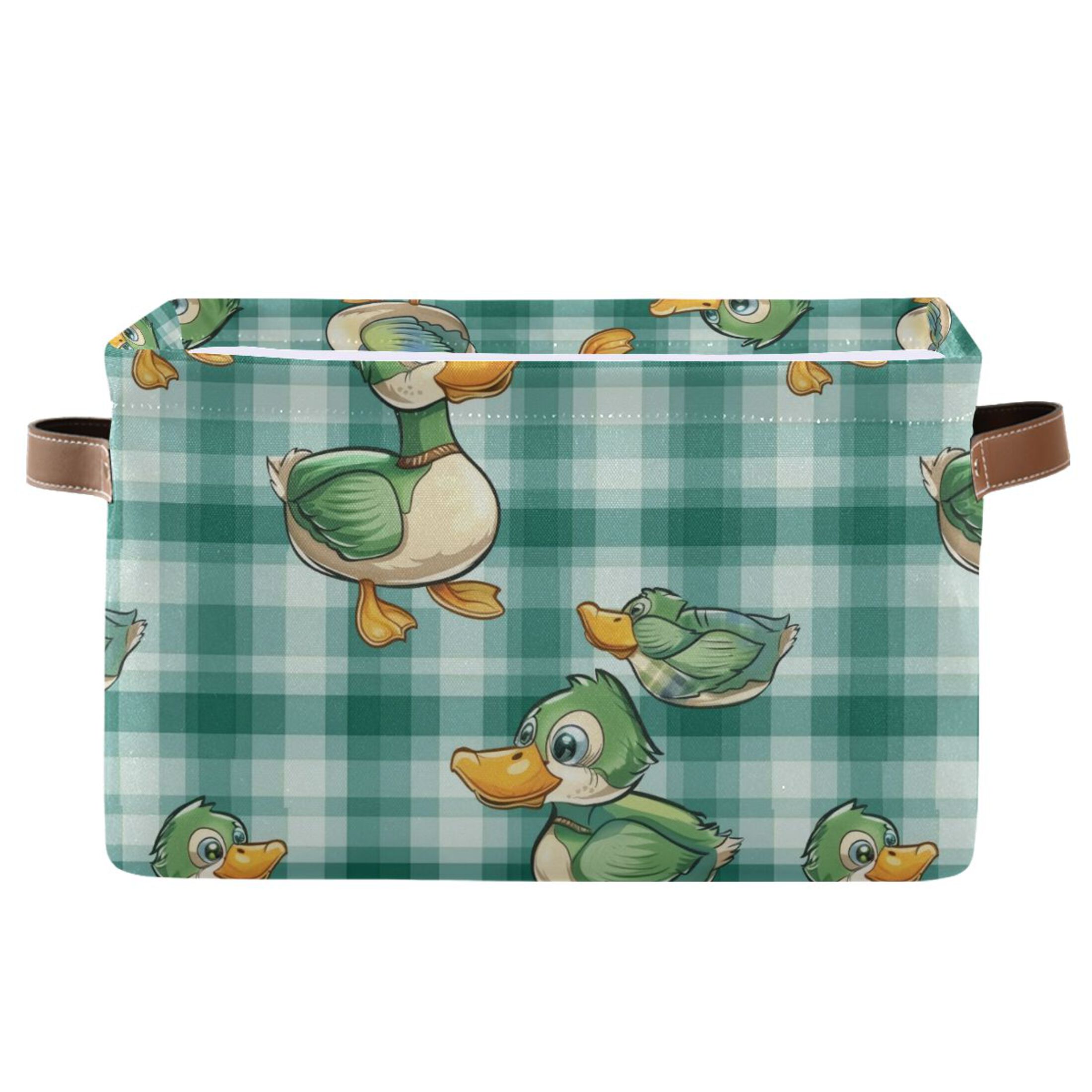 Storage Bins with Handle Fabric Organizer Basket Foldable Box 1 Pack ...