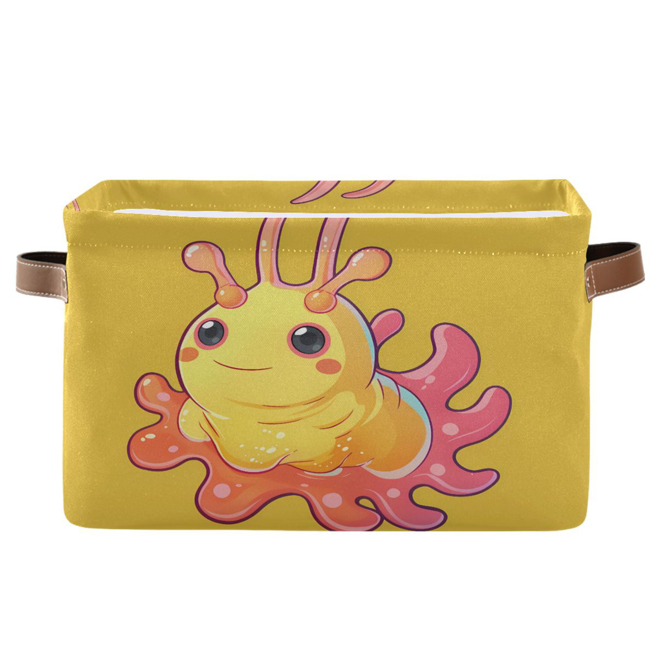 Storage Bins with Handle Fabric Organizer Basket Foldable Box 1 Pack ...