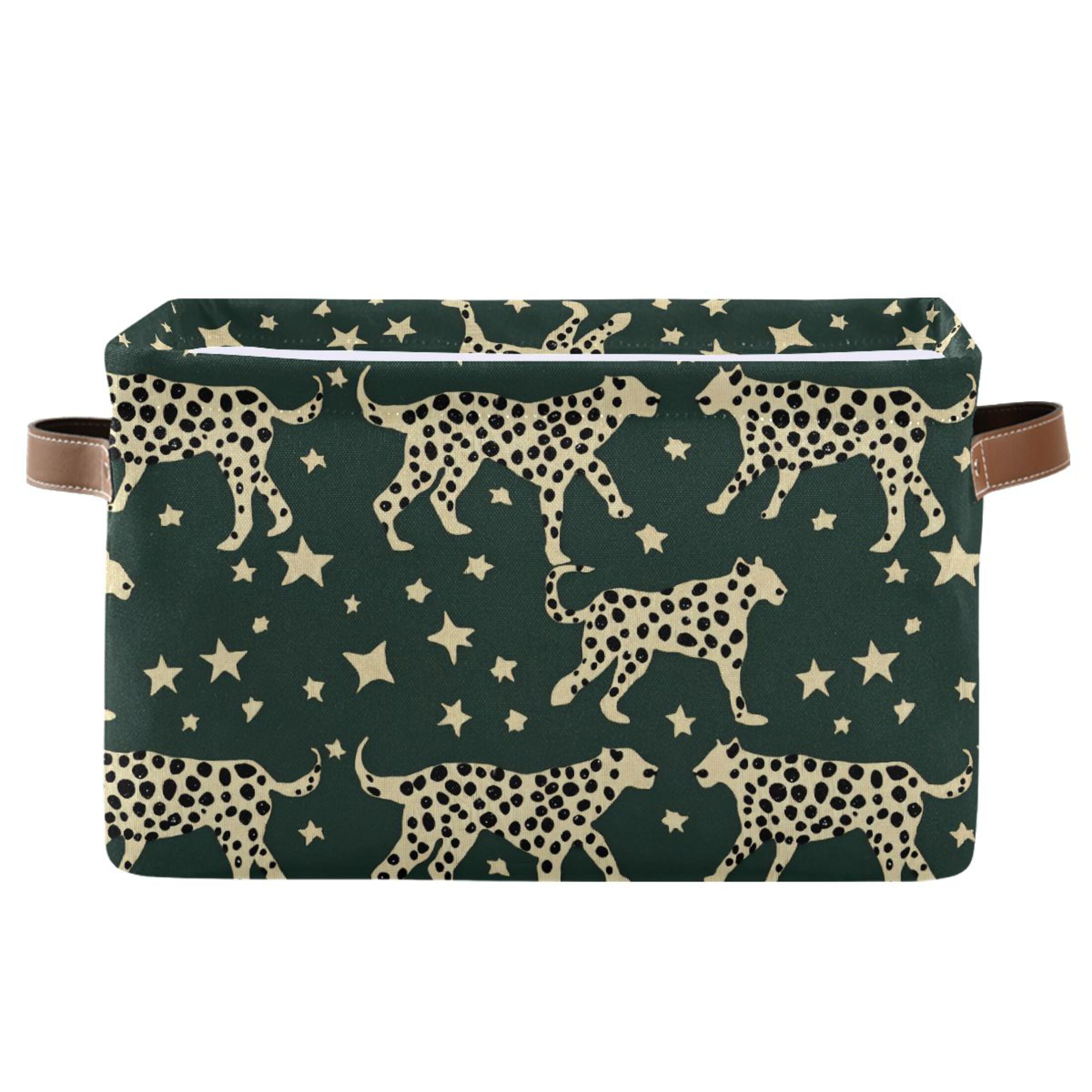 Storage Bins with Handle Fabric Organizer Basket Foldable Box 1 Pack ...