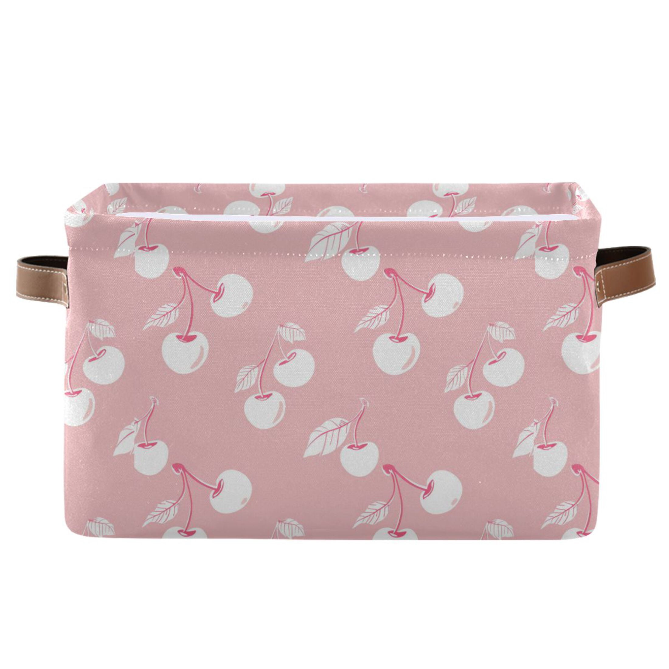 Storage Bins with Handle Fabric Organizer Basket Foldable Box 1 Pack ...