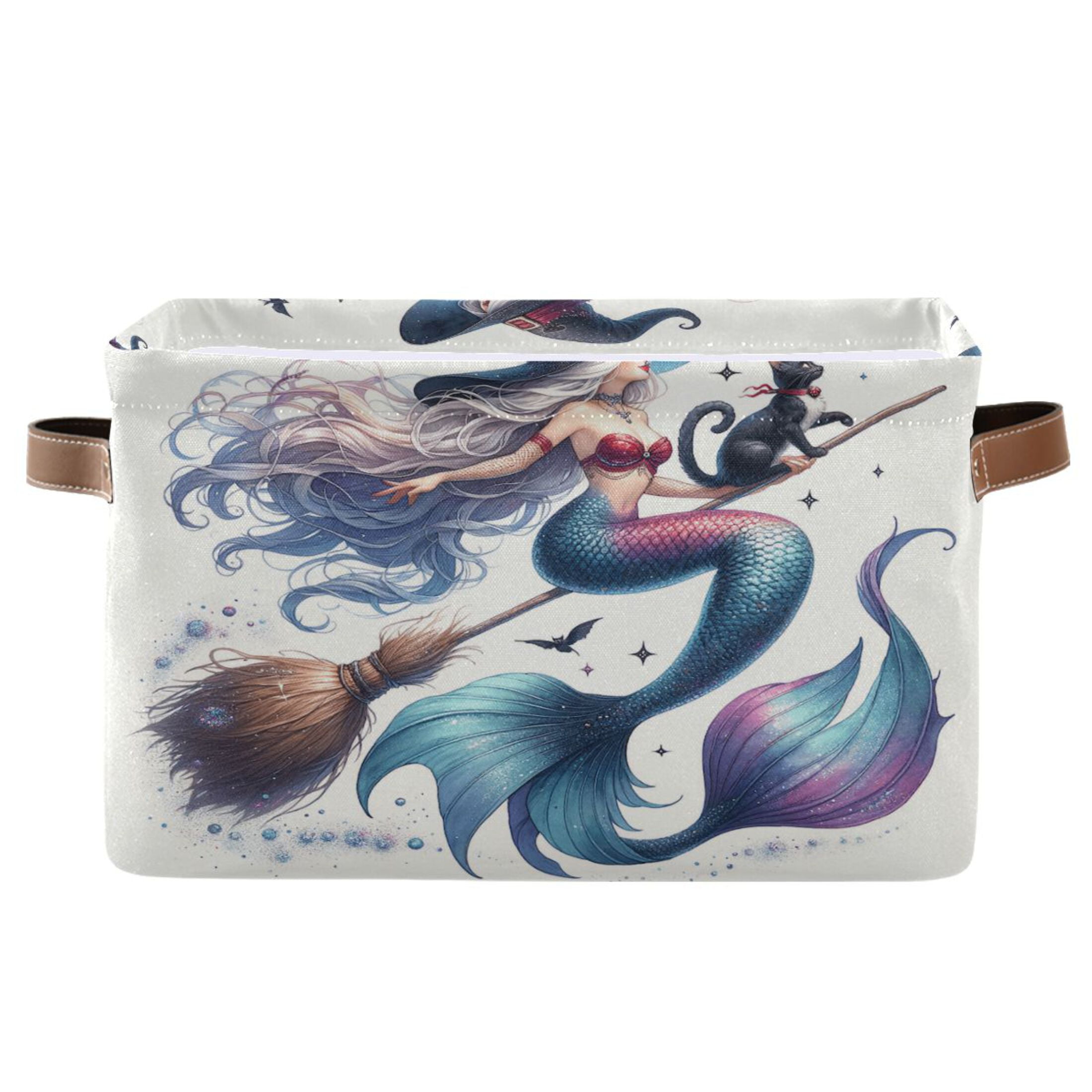 Storage Bins with Handle Fabric Organizer Basket Foldable Box 1 Pack ...