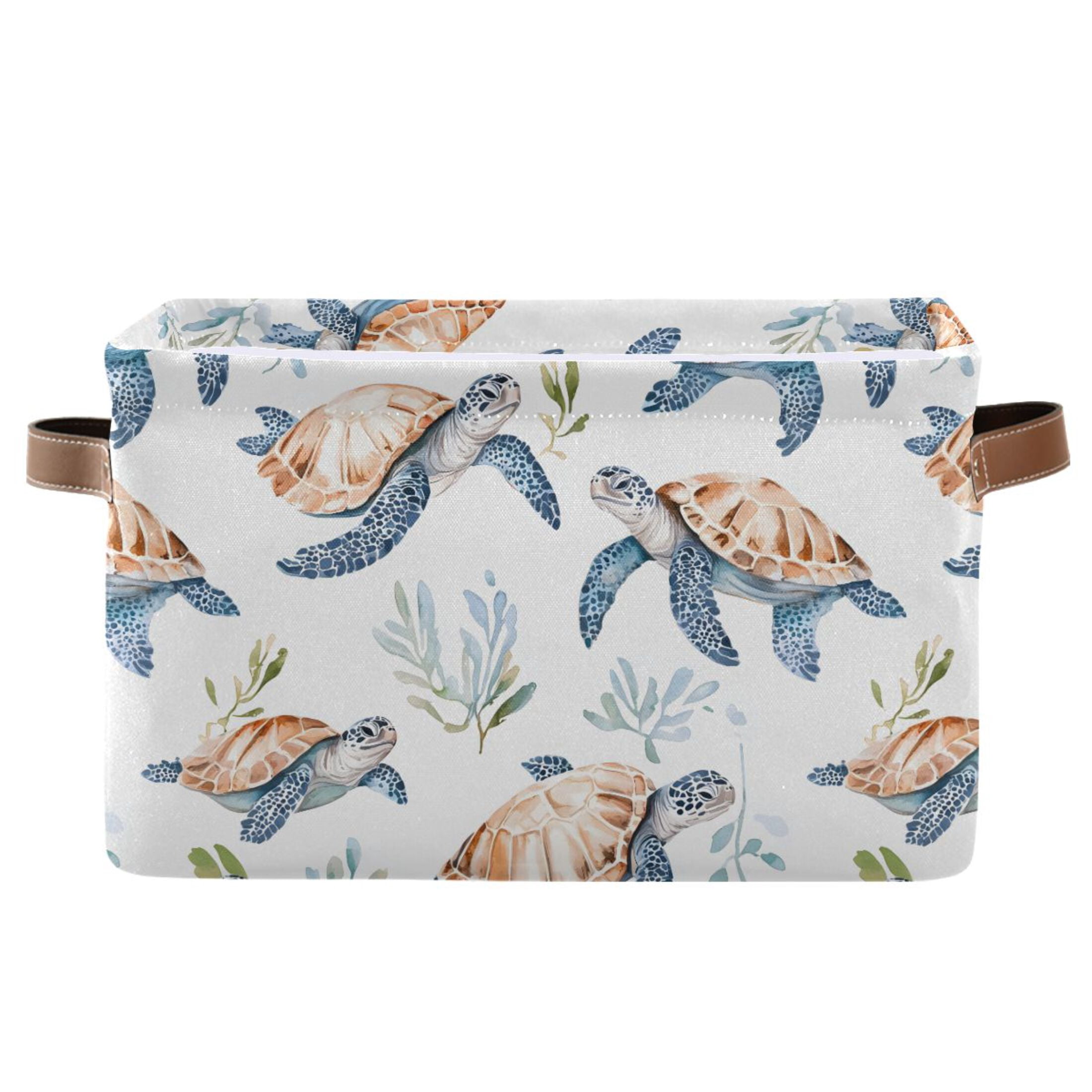 Storage Bins with Handle Fabric Organizer Basket Foldable Box 1 Pack ...