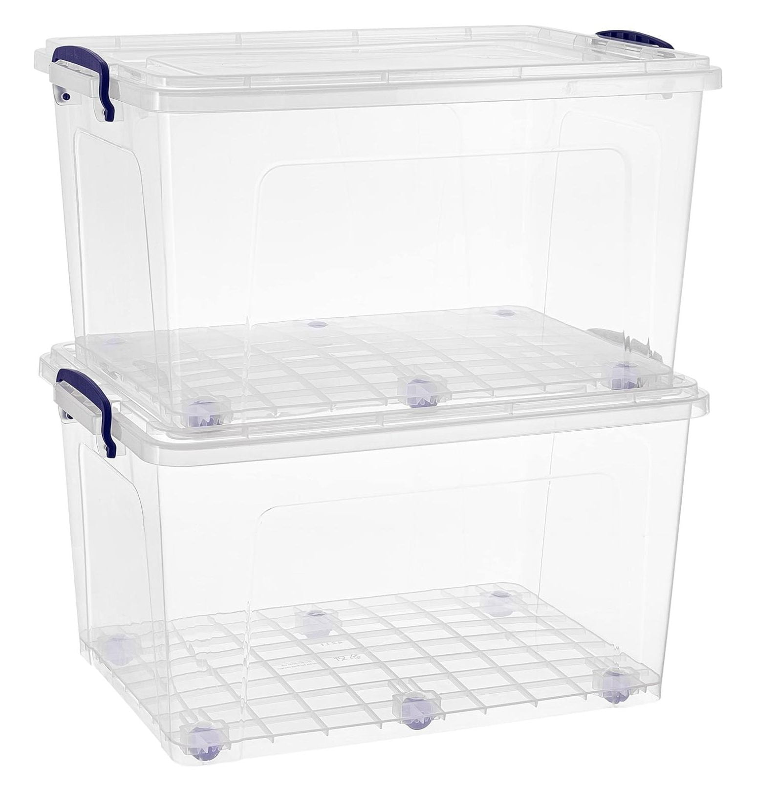 Storage Bins with Lids, Clear Plastic Containers for Organizing ...