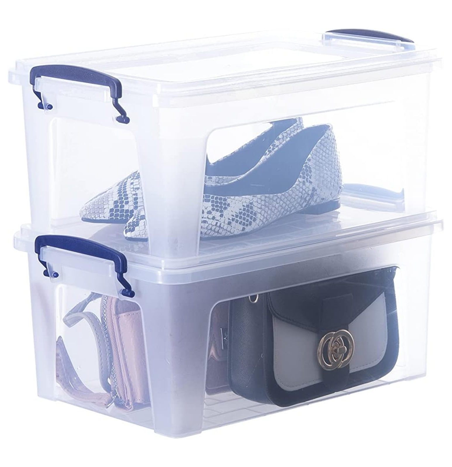 Storage Bins with Lids, Clear Plastic Containers for Organizing ...