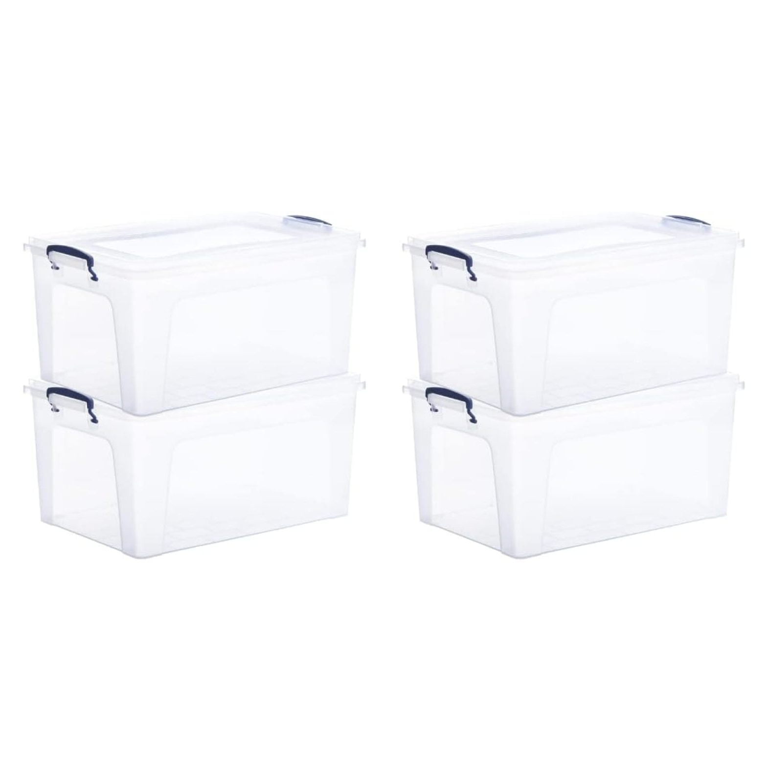 Storage Bins with Lids, Clear Plastic Containers for Organizing ...