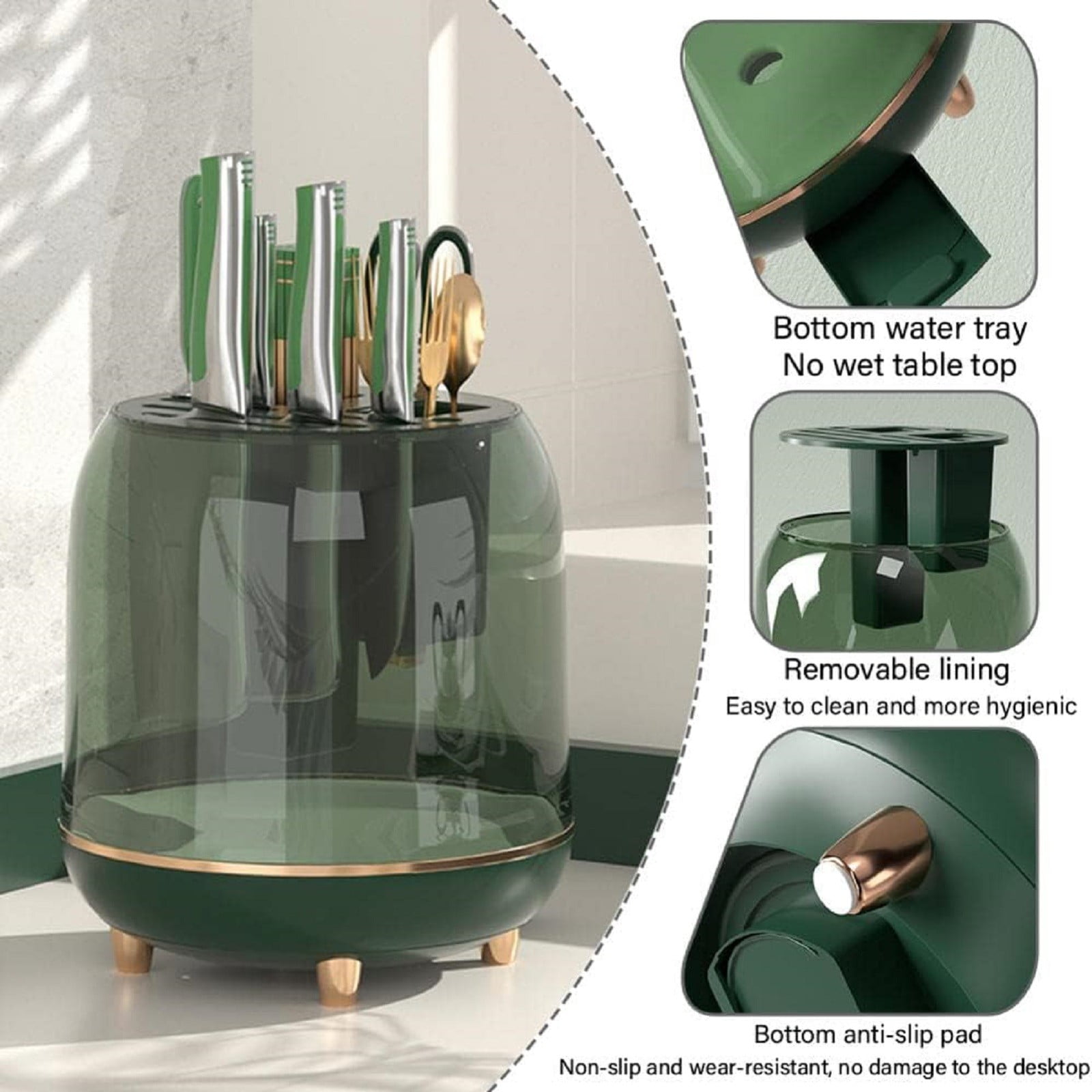 Storage Block Kitchen Storage Kitchen Holder Home Light Set Of Rotating ...