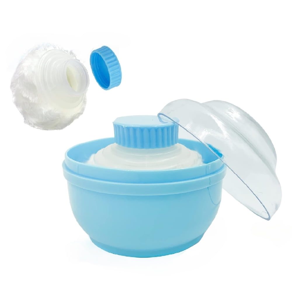 Storage Body Powder Container with Hand Holder Talcum Powder Puff Box ...