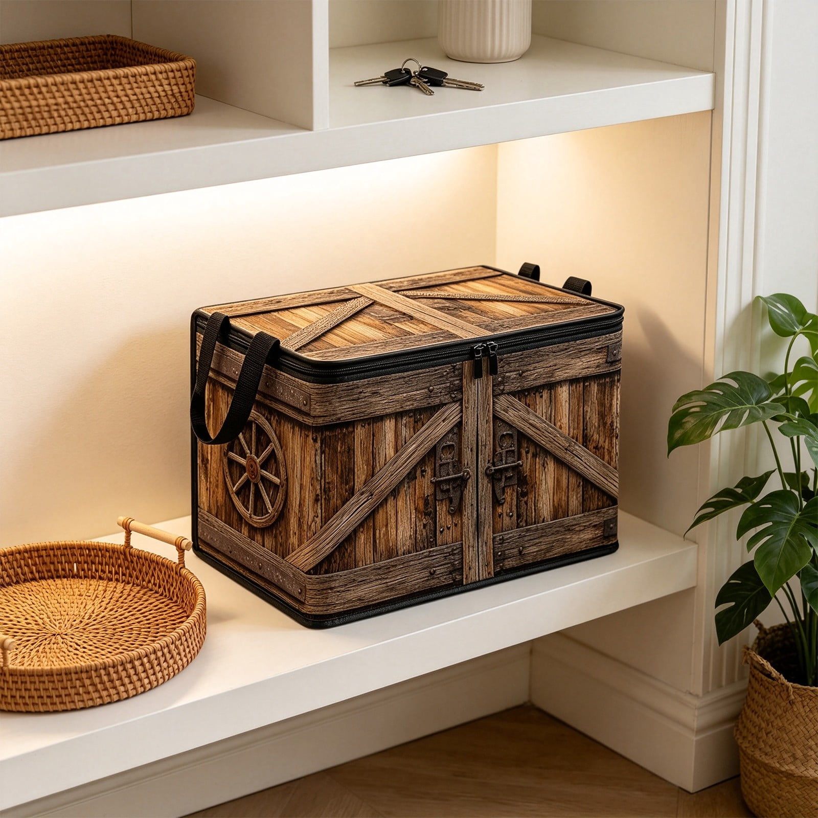 Storage Box 19.7x13.8x13.8 Inch Large Capacity Non-Woven Fabric ...