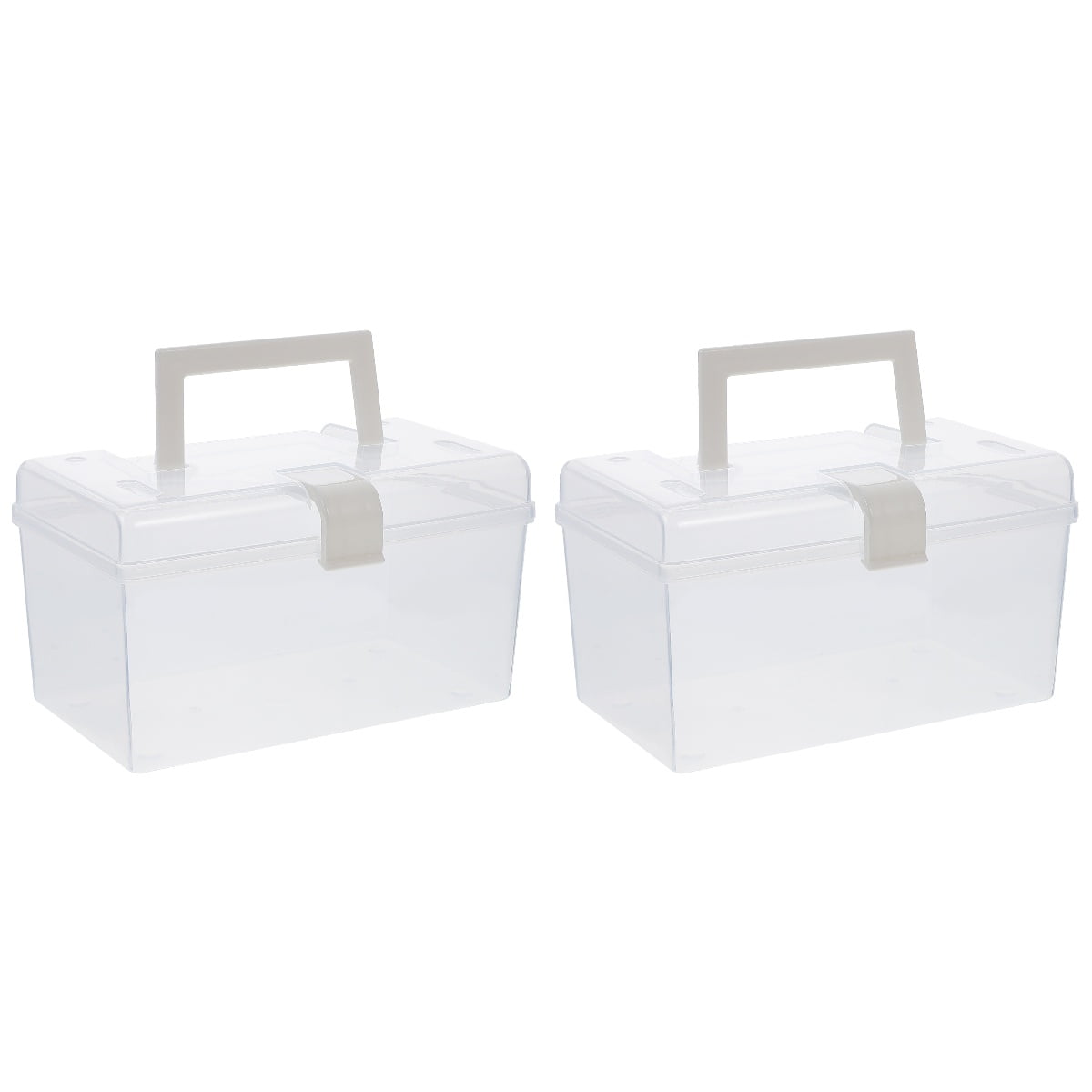 CIMAXIC Mask Organizer Transparent Simple Design for Home Office 2Pcs ...