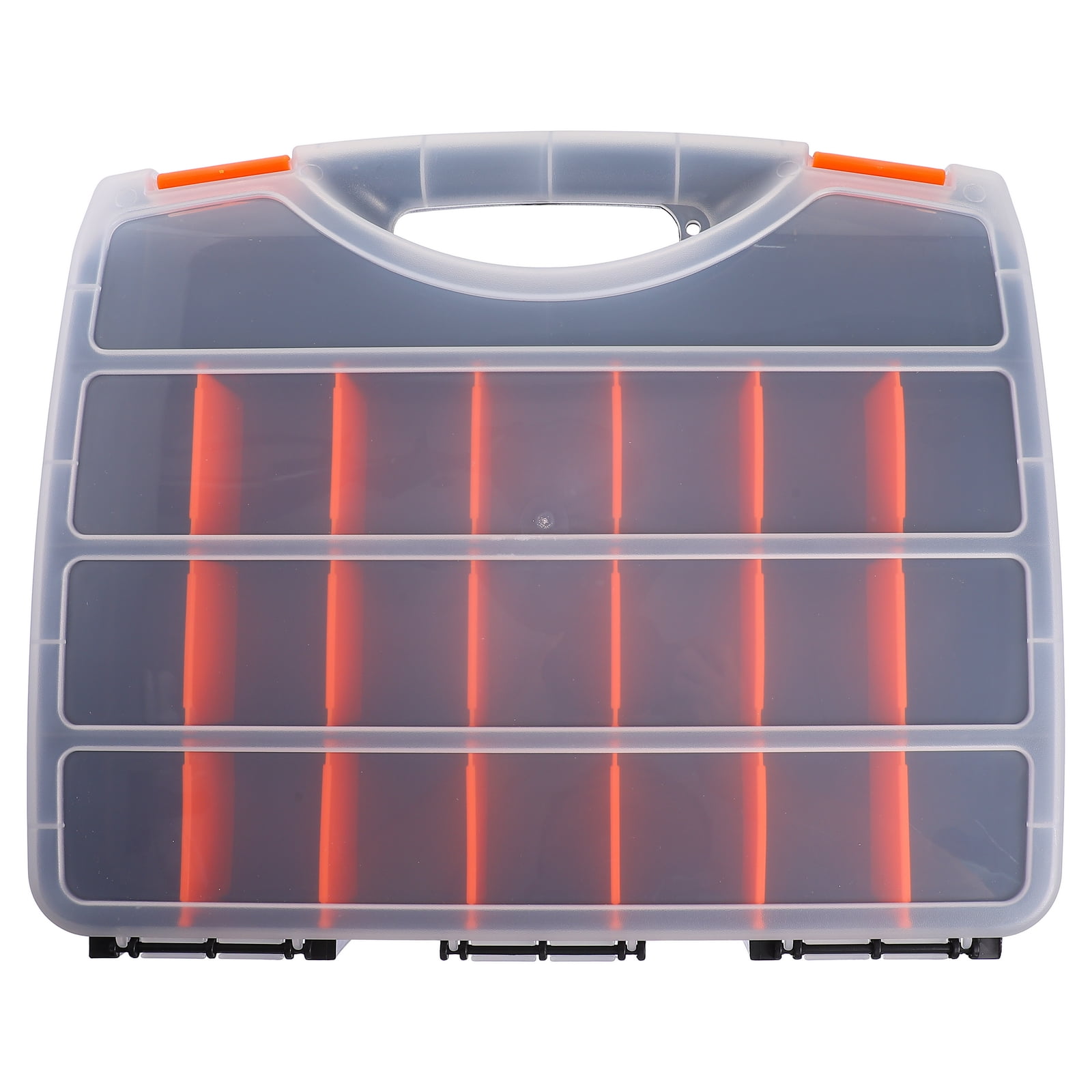 Storage Box Divided Case Small Items Container Plastic Component Clear ...