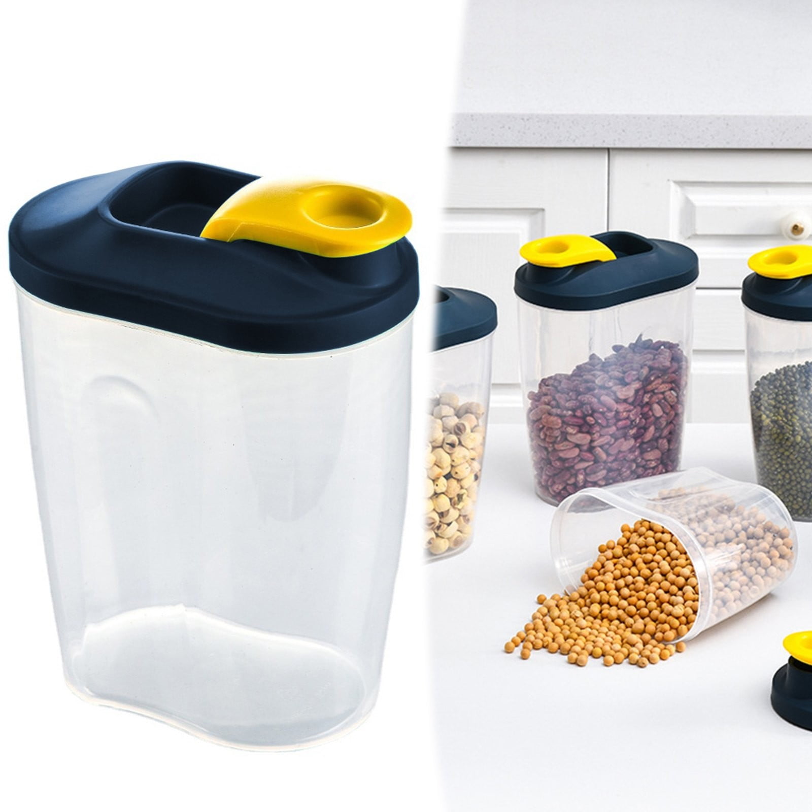 Storage Box, Easeky Food Storage Container with Lid, Airtight Food ...
