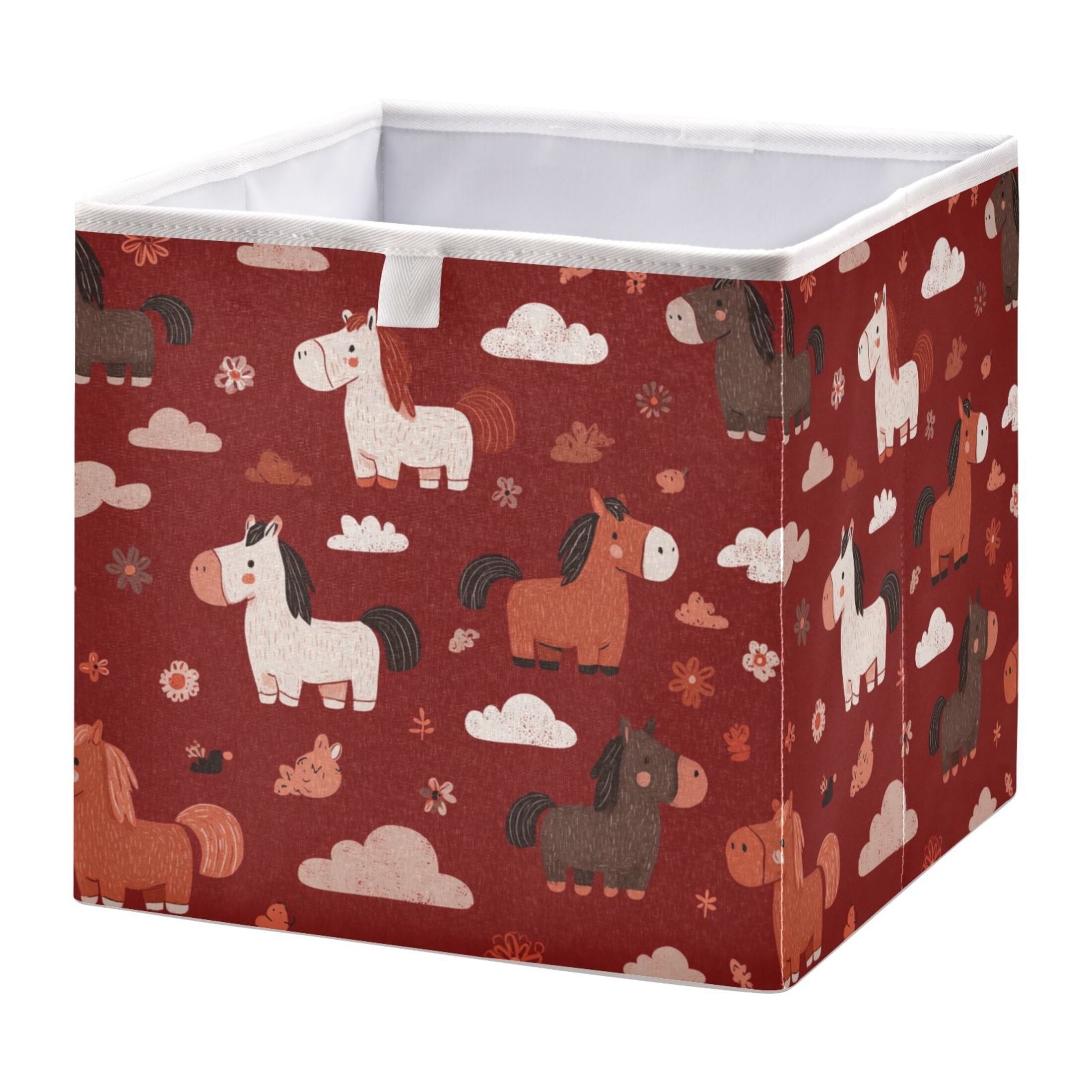Storage Box Foldable Storable and Easy to Assemble 11.02x11.02x11.02 ...