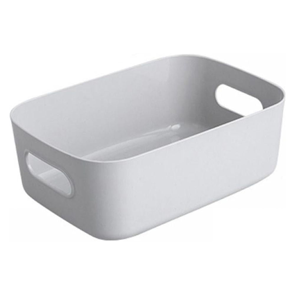 Storage Box with Handles PP Plastic Home Storage Cubes Bins Baskets ...