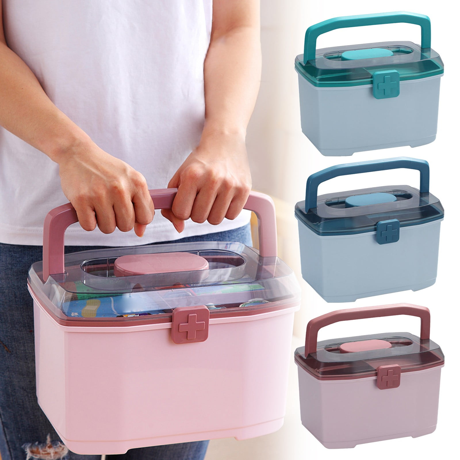 Storage Box For Home Office Emergency Case, First Aid Medicine Cabinet ...