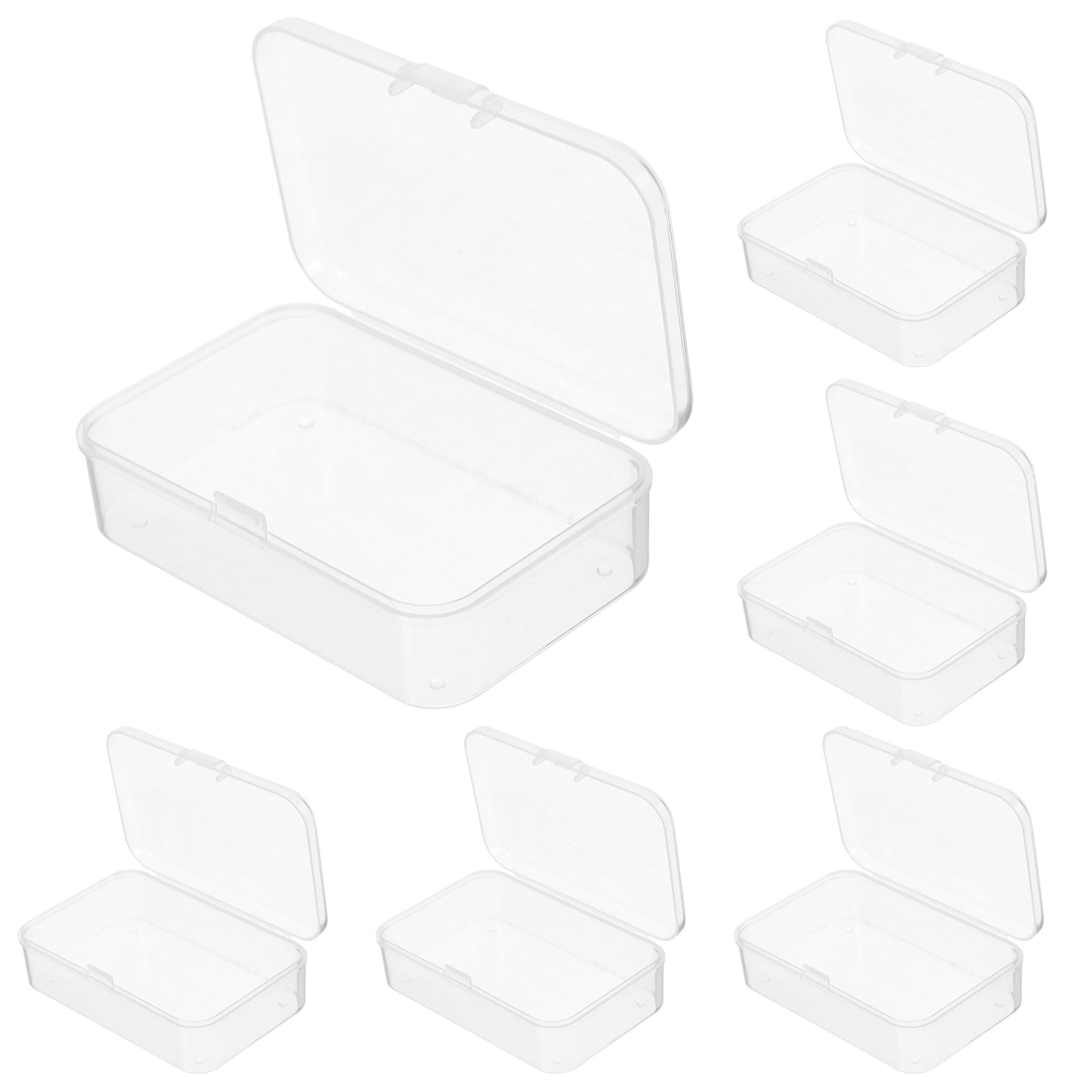 Storage Box Mini Case with Lids 10 Pcs File Container Plastic ...